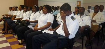 Junior Customs Officers on 8-week course - Searchlight