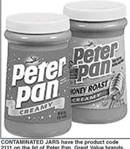 Peter Pan, Great Value Peanut Butter recall - Searchlight