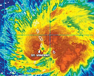 Hurricane Tomas’s pathway of destruction - Searchlight