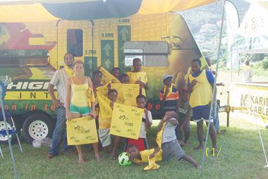 Karib Cable Kids Internet Connection promotion trailer stops in Layou ...