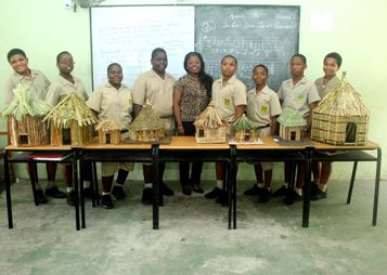 SVGS history students build Arawak huts - Searchlight