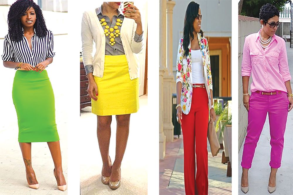How to wear bright colours - Searchlight