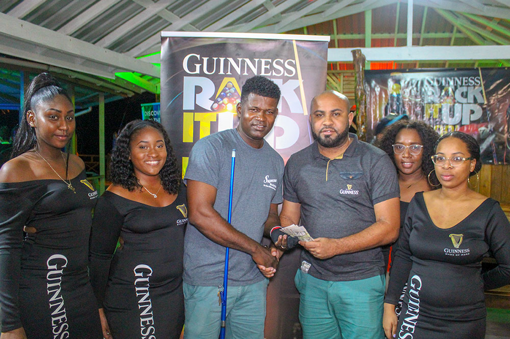 Franklyn wins again in the Guinness pool competition - Searchlight