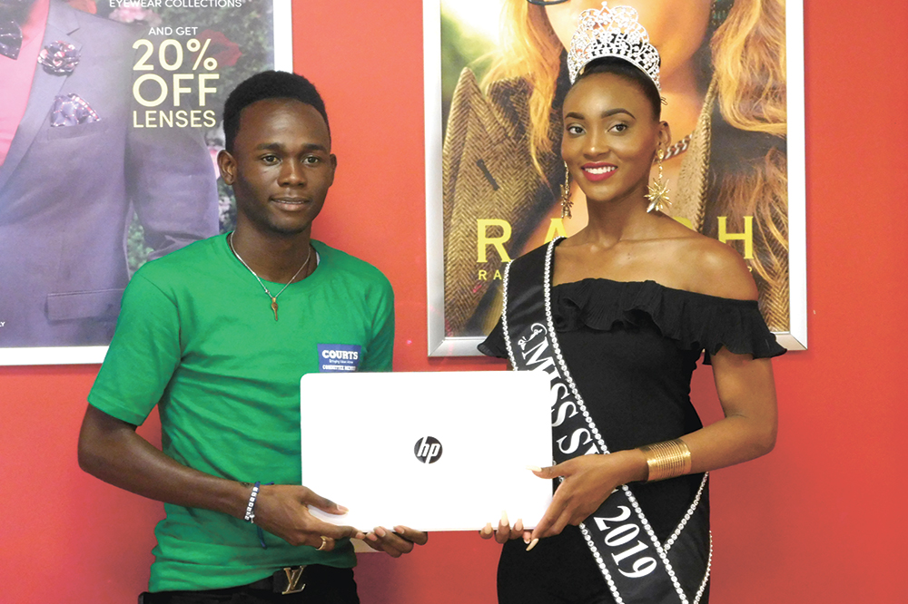 Miss SVG rewarded with new laptop from Courts - Searchlight
