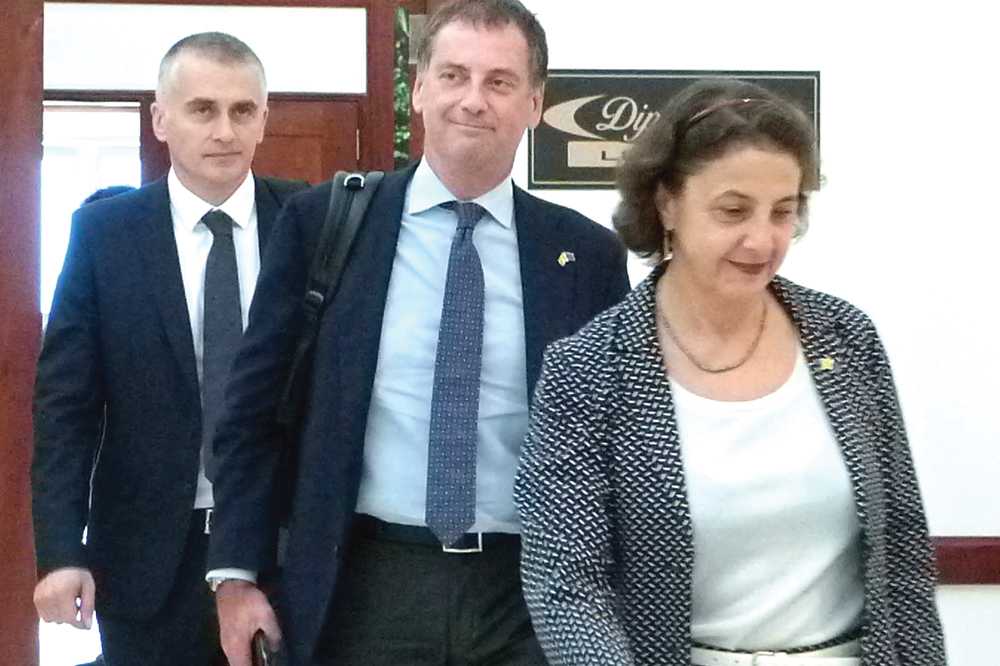 European Union delegation on one-day visit to SVG - Searchlight