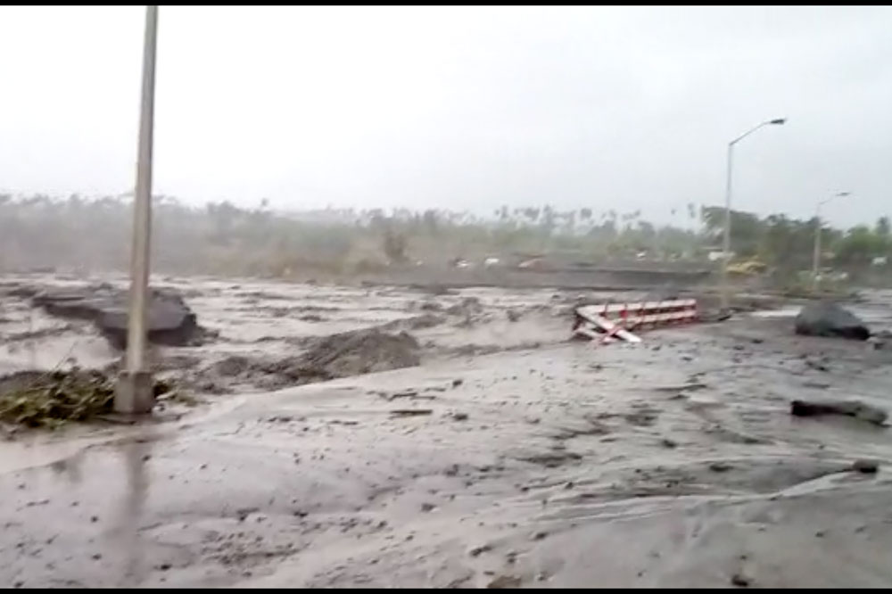 Mudflows on all flanks of the volcano - Stewart - Searchlight