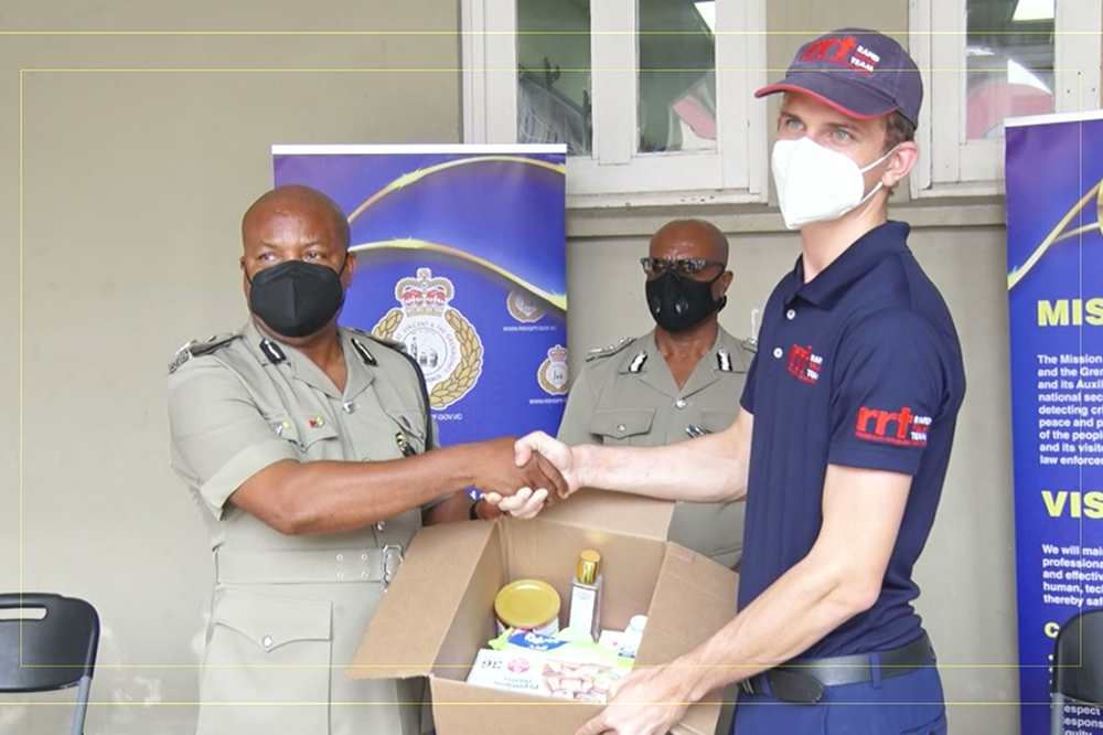 Police Force receives essential boxes - Searchlight