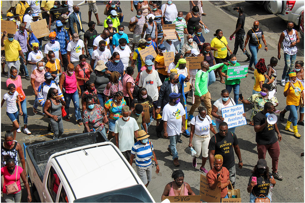Protests continue in Kingstown - Searchlight