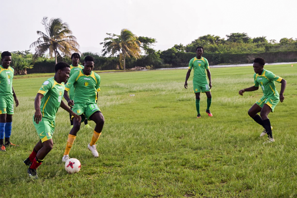 SVG under-20 male football team sharpening skills - Searchlight