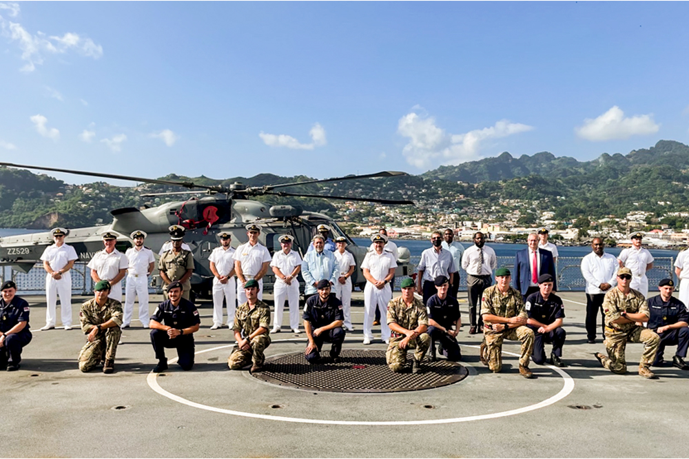 UK Navy’s Wave Knight stops over in SVG as it continues a busy season ...