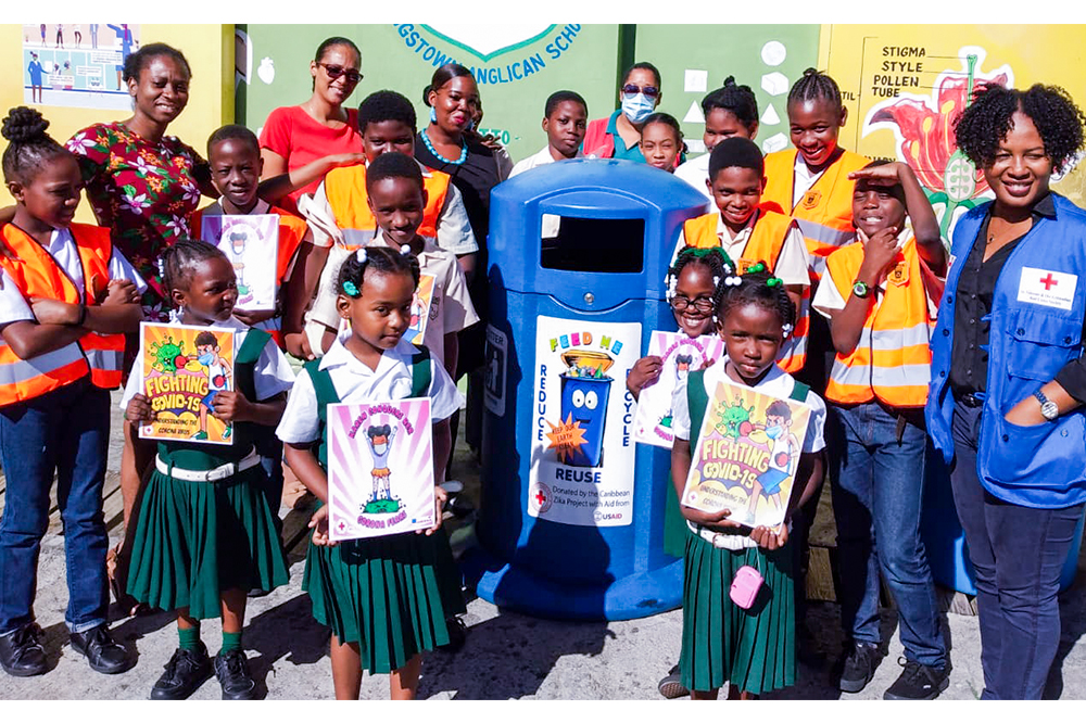 SVG Red Cross implements Litter Police Project - Searchlight