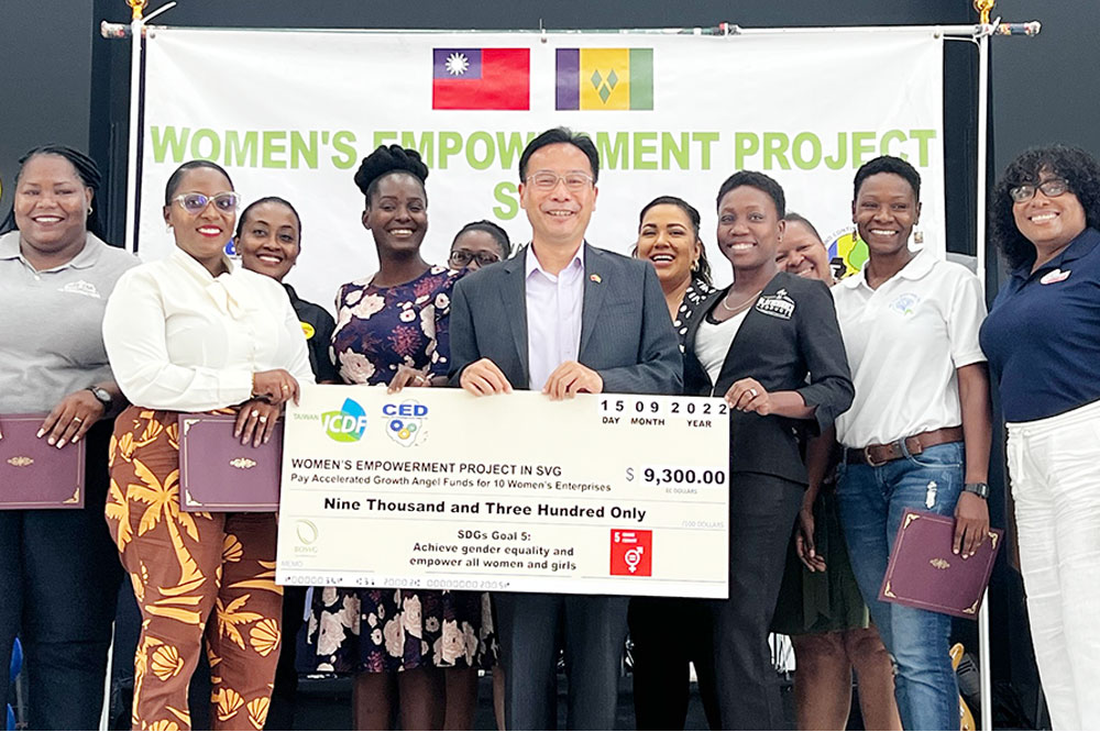 Female entrepreneurs receive grants from Government of Taiwan - Searchlight