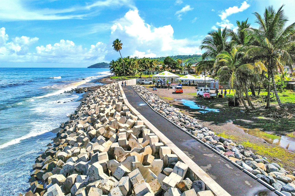 Shorelines of SVG being protected from further erosion - Searchlight