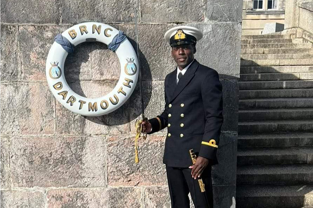 Vincentian man promoted to officer rank in the Royal Navy - Searchlight