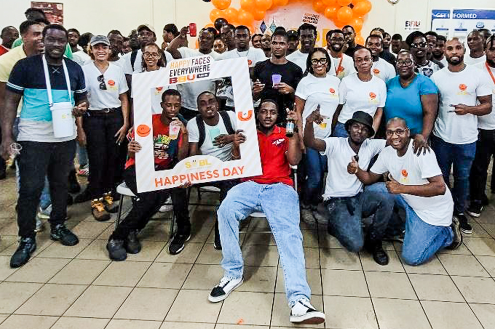 Happy Faces everywhere at St Vincent Brewery Limited - Searchlight