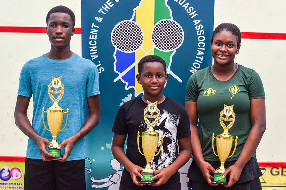 Three win top titles in National Junior Squash Championships - Searchlight