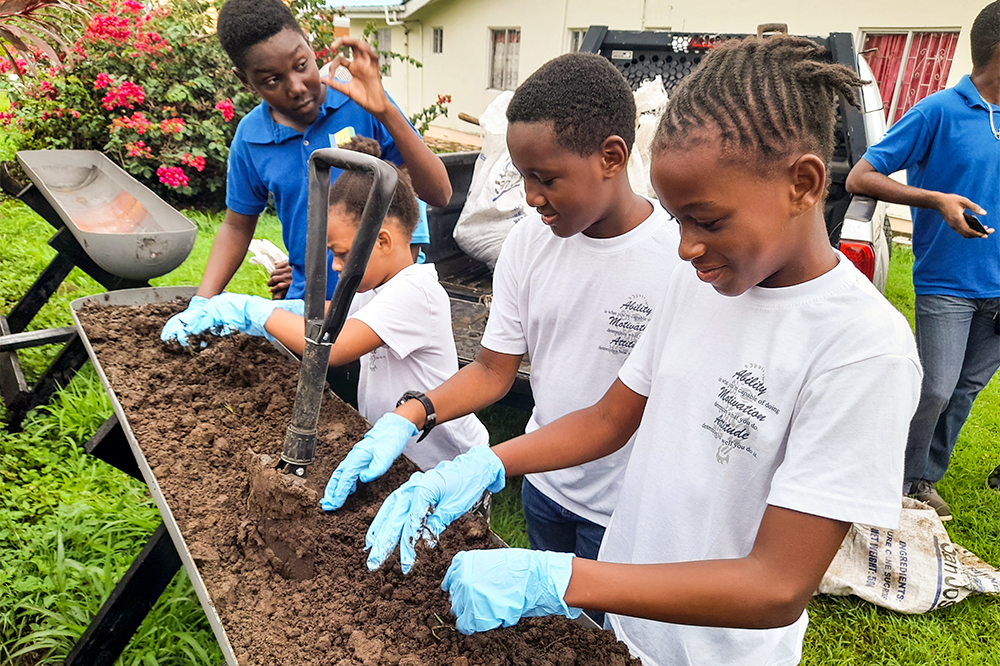 Seishin Karate Club establishes vegetable garden for residents of home ...