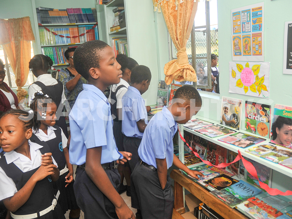 Belair Government School reopens its library