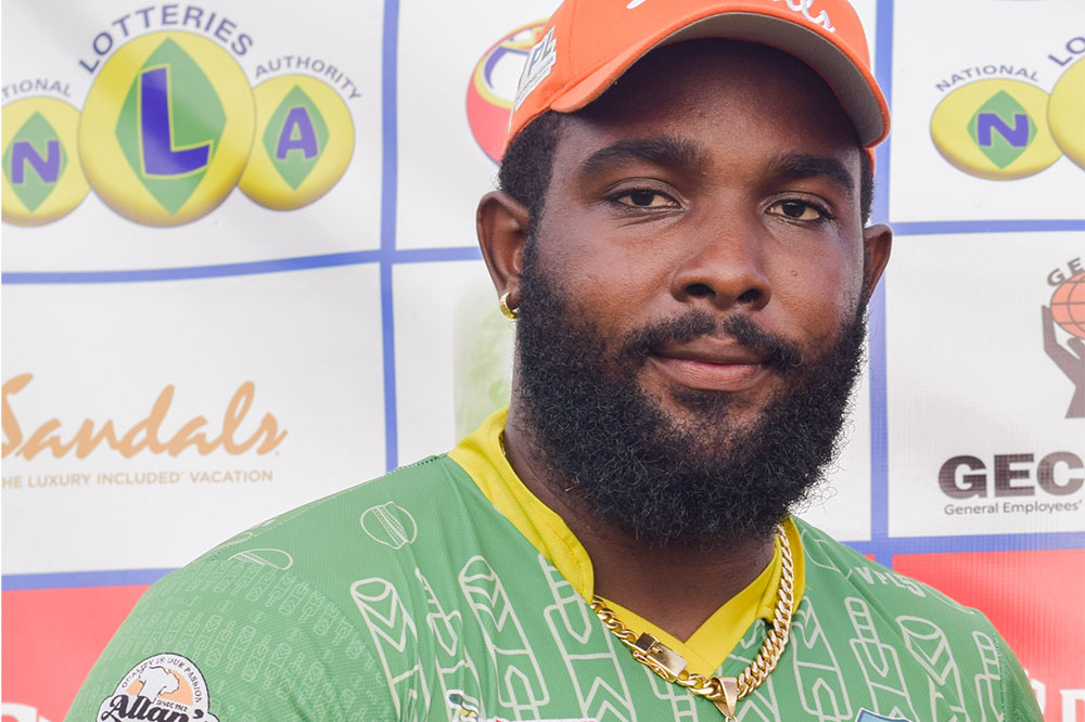 Vincy/Bajan cricketer at home in VPL - Searchlight