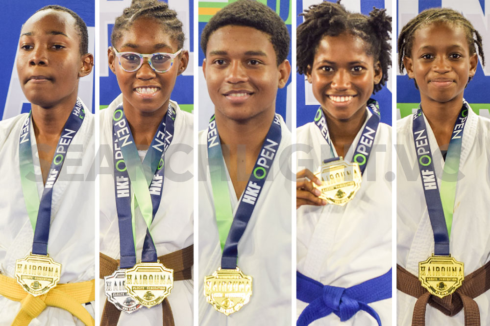 SVG snaps five golds at Open Karate Championships