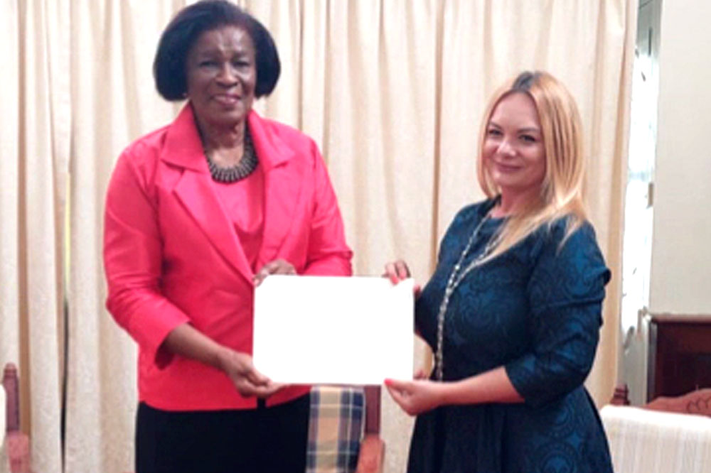 Ambassador of Romania to SVG presents Letters of Credence - Searchlight