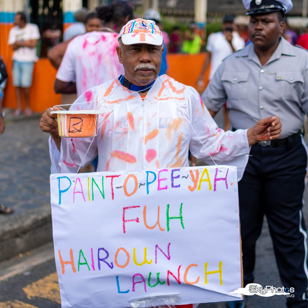 Hairoun launches J’ouvert band - Paintopia - Searchlight