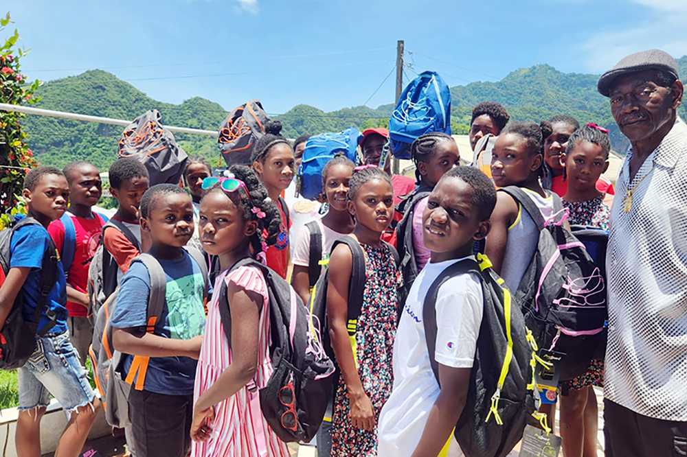 US-Vincentian readies Rillan Hill students for school