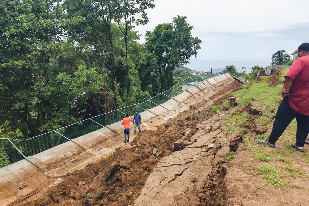Residents outraged over collapsed retaining wall at Ribishi ...