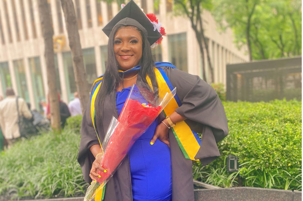 Corporal graduates with master’s degree in forensic psychology