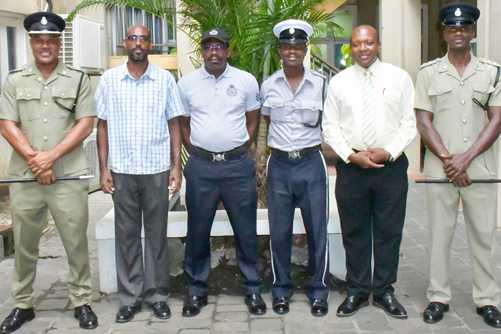 Nine police officers celebrate 25 years of service