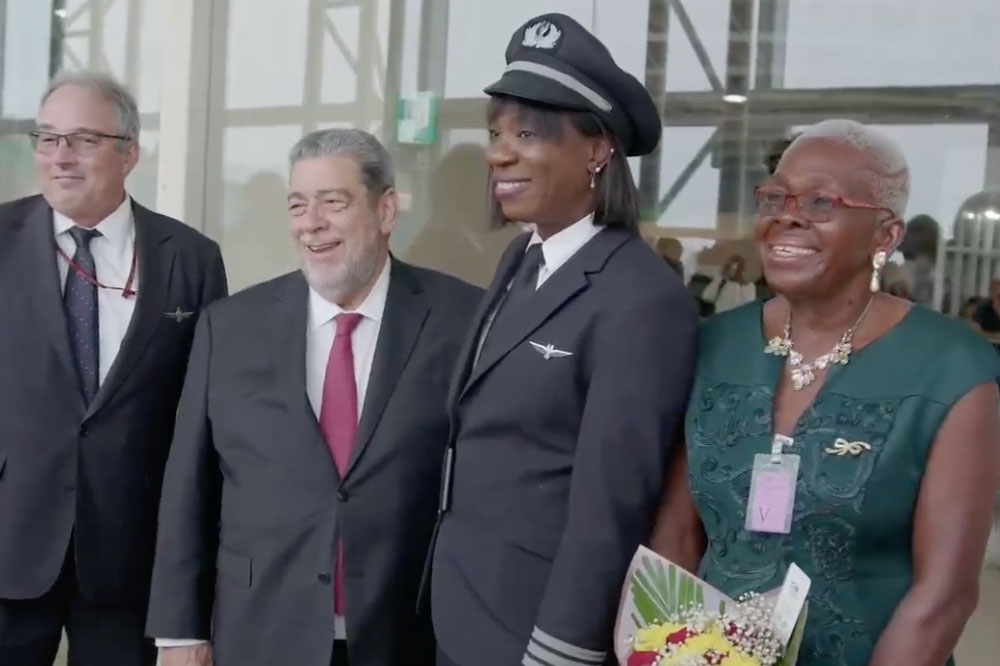 Vincentian pilot makes history landing a Boeing 737 at AIA