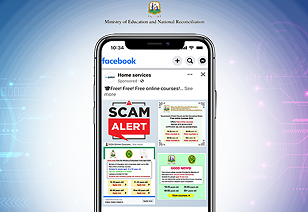 Ministry of Education warns of fraudulent online courses and scholarships