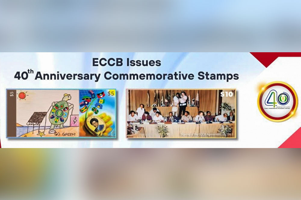 ECCB Issues 40th Anniversary Commemorative Stamps - Searchlight