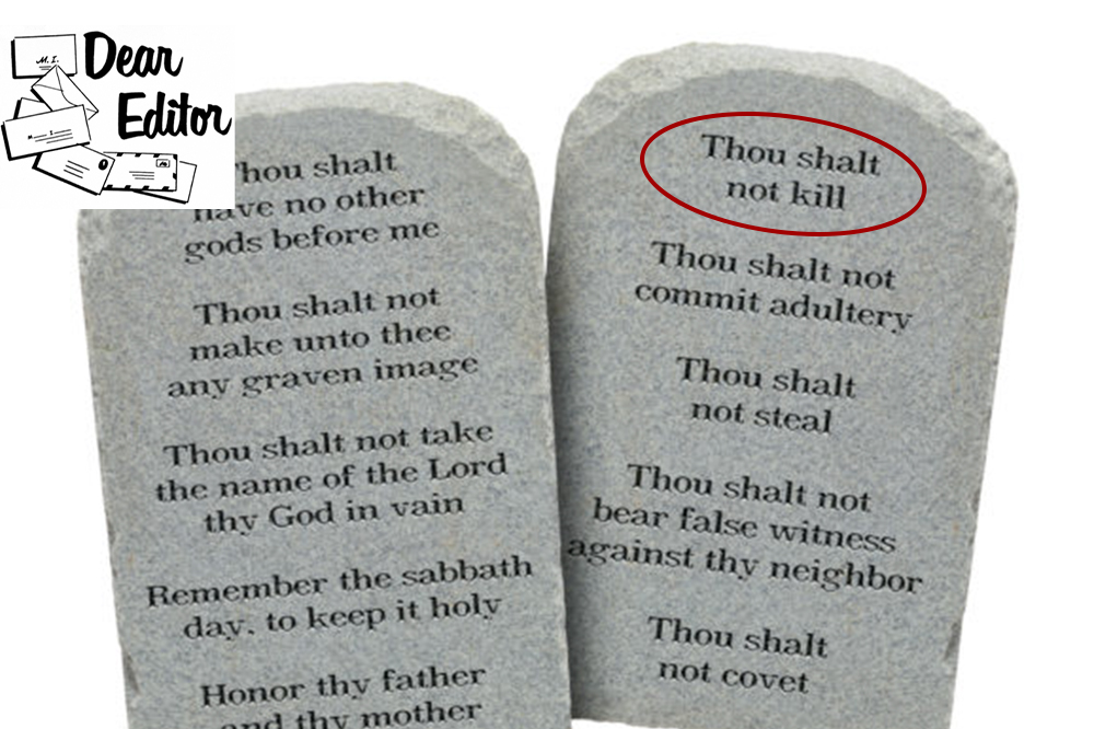 The Sixth Commandment says you shall not commit murder - Searchlight