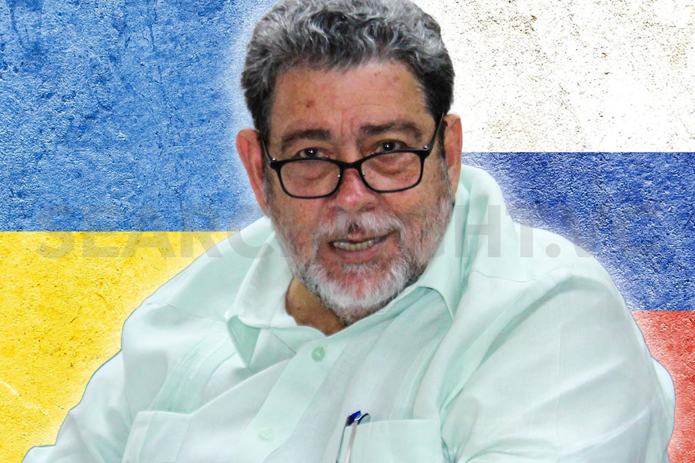 Gonsalves explains SVG’s abstention on Russia/Ukraine resolution at the ...