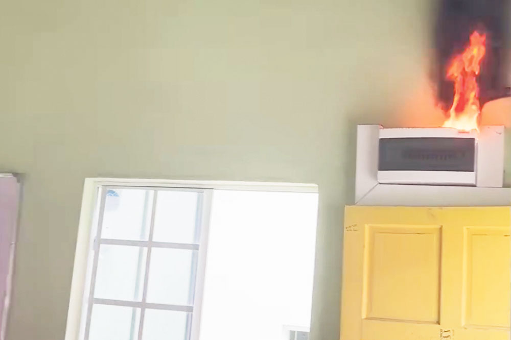 Classes at SBSS temporarily halted due to electrical fire - Searchlight