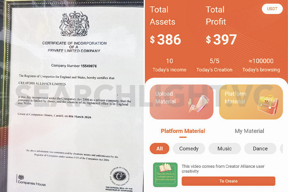 Creators Alliance crashes! - Searchlight