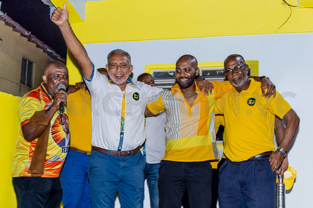 NDP Leader touts "change" as North Leeward Party Office opens - Searchlight