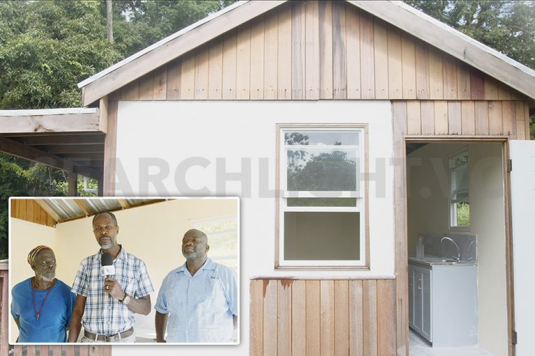 Gardener receives first pre-fab house from Government