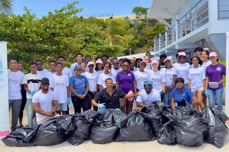 Interact Clubs in SVG lead in Indian Bay Beach clean up - Searchlight