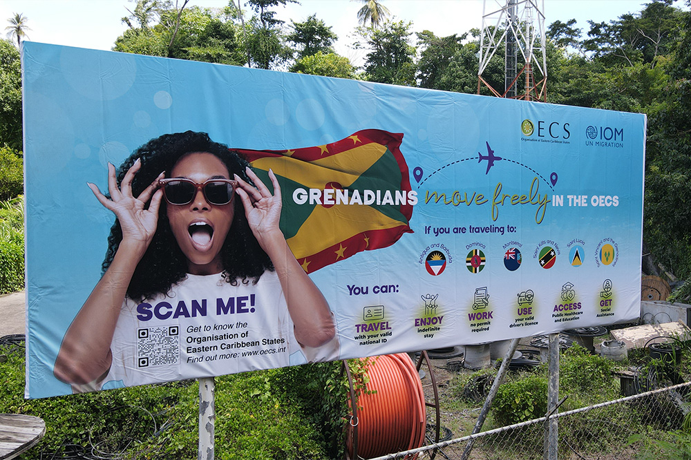 OECS Launches Free Movement billboards in Grenada - Searchlight